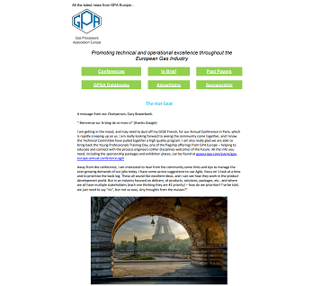 GPA Europe October 2022 Newsletter | Gas Processors Association Europe